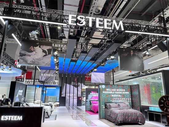 致力于为每一个家庭缔造智能又自然的舒适好睡眠 ESTEEM宜庭家纺独登进博会-中新社上海